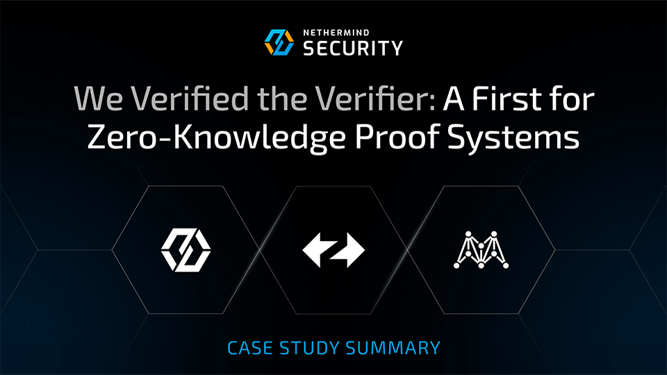 We Verified the Verifier: A First for Zero-Knowledge Proof Systems | Nethermind